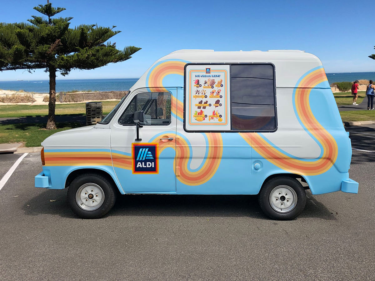 The Aldi ice cream truck is serving up classics from 36 cents