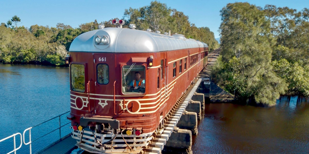 Drive the world’s first solar-powered train through scenic Byron Bay